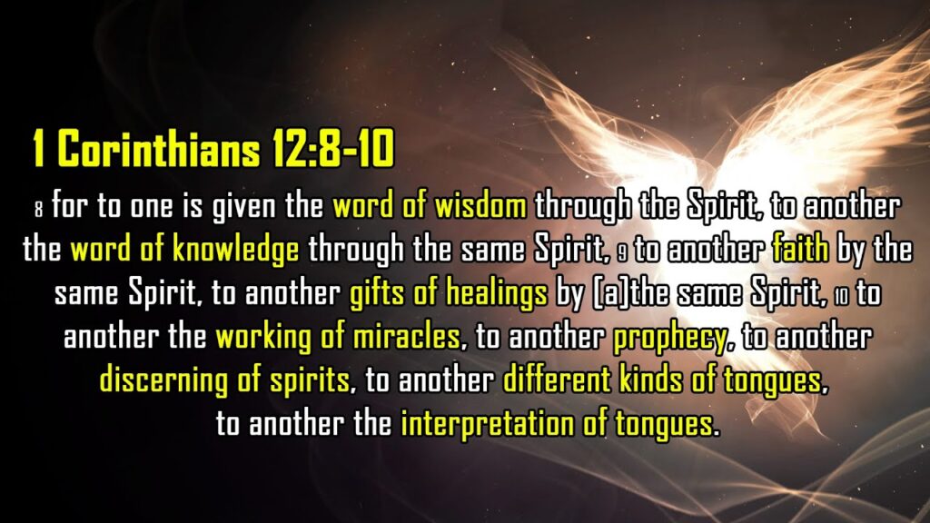 1 Corinthians 12:8 given through the Spirit (Listen to, Dramatized or ...
