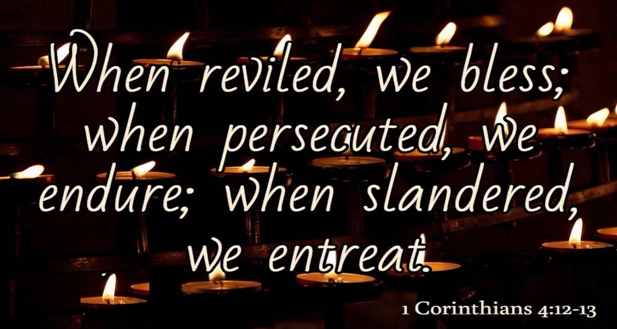 1 Corinthians 4:12 When we are cursed we bless; (Listen to, Dramatized ...